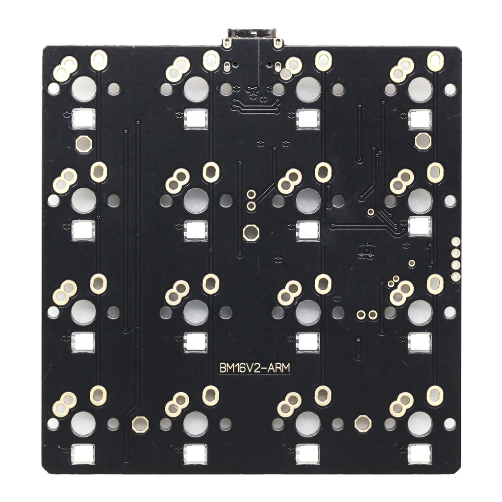 BM16A 16 KEYS CUSTOM MECHANICAL คีย์บอร์ด PCB PLATE PROGRAMMED NUMPAD ...