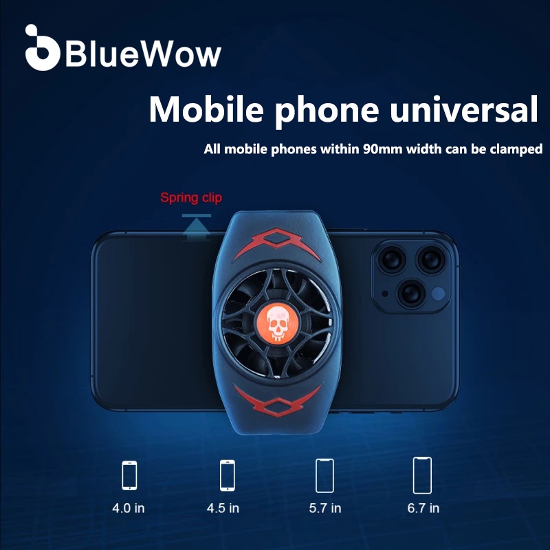 Bluewow ใหม่ พัดลมระบายความร้อนโทรศัพท์มือถือ USB แบบพกพา อุปกรณ์เสริม R1 | Shopee Thailand