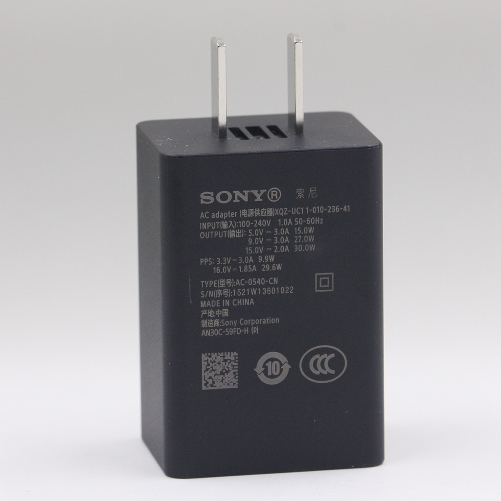 หัวชาร์จเร็ว แบบคู่ TYPE C USB3.1 สําหรับ Sony 30W XQZ-UC1 XPERIA 1 5 10 ii iii IV PRO I PD ...