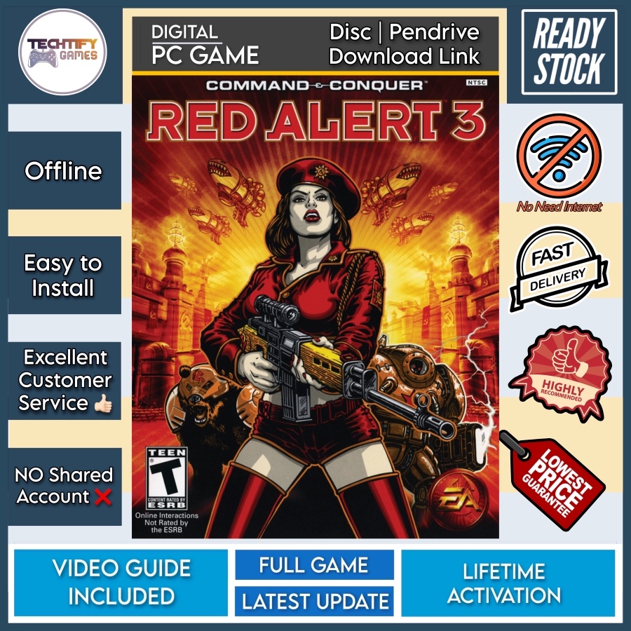 [เกม Pc] Command & Conquer Red Alert 3 (+ DLC: Uprising) | Shopee Thailand