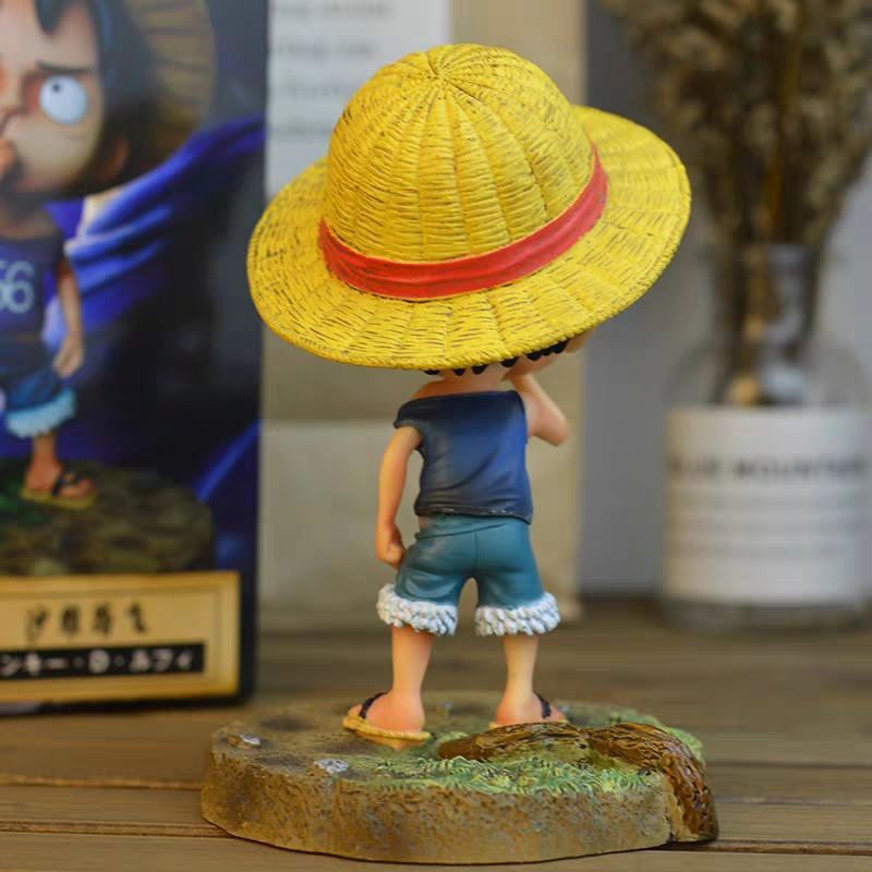 โมเดลฟิกเกอร์ One Piece GK Childhood Criminal Two Nose-Picking Sand ...
