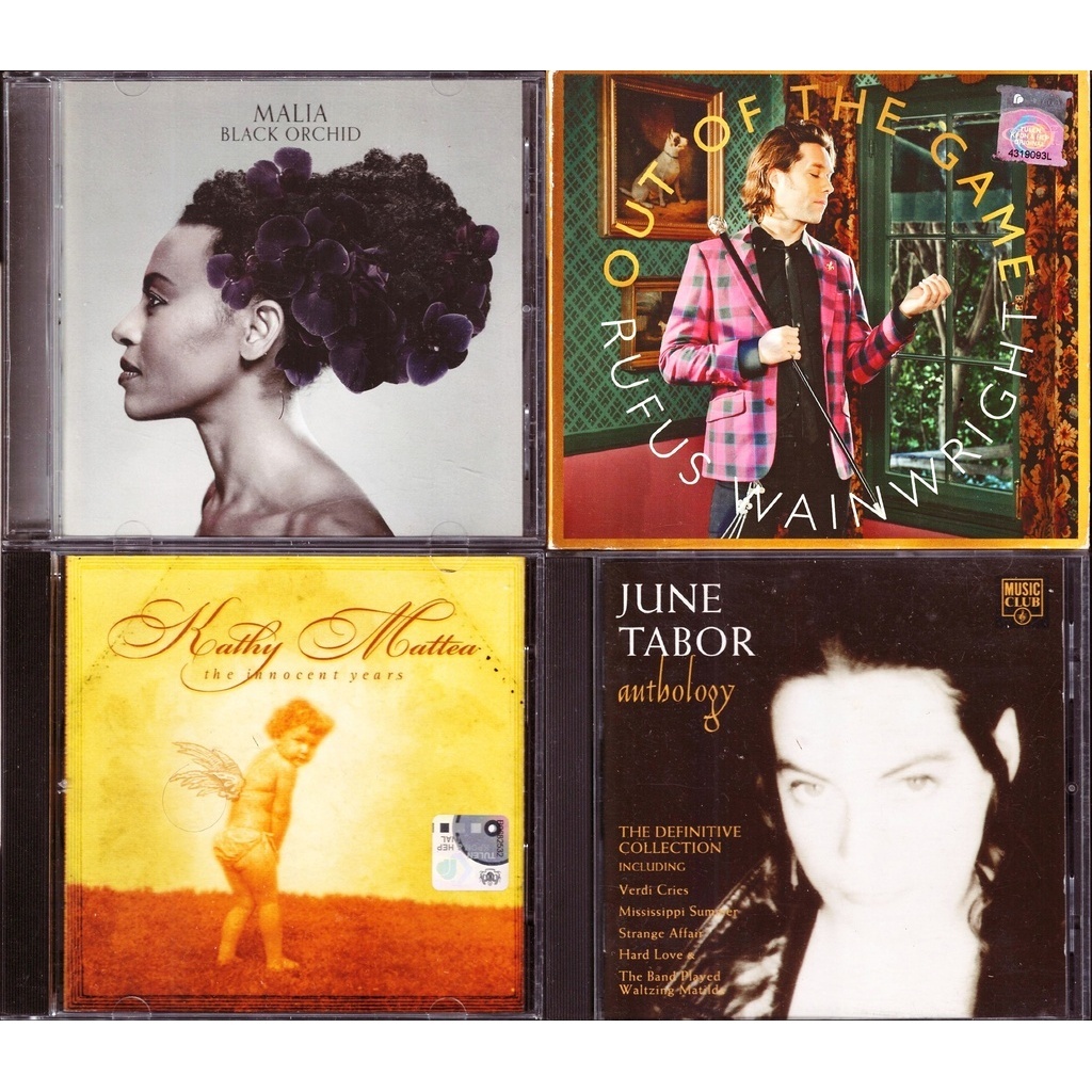 แผ่น CD MALIA, RUFUS WAINWRIGHT, JUNE TABOR, KATHY MATTEA | Shopee Thailand