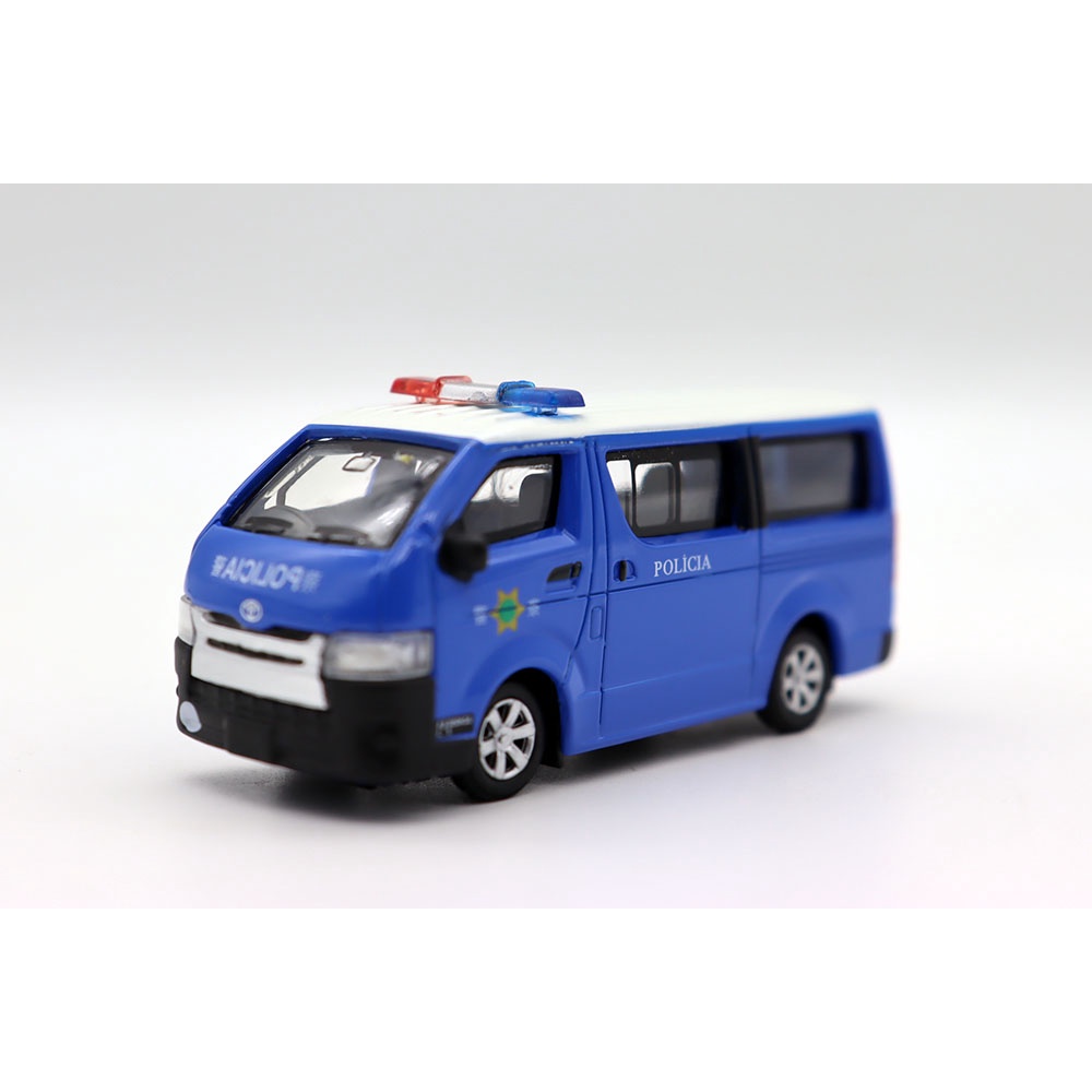 พร้อมส่ง โมเดลรถตํารวจตํารวจ 1/64 Macau Police Vehicle Hiace Macau ...
