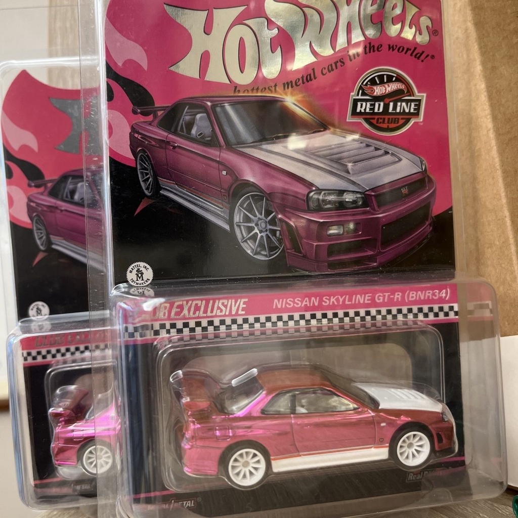 Hot Wheels RLC Nissan gtr Pink r34 Skyline GTR34 ขายคืนเงินไม่ได้ ...
