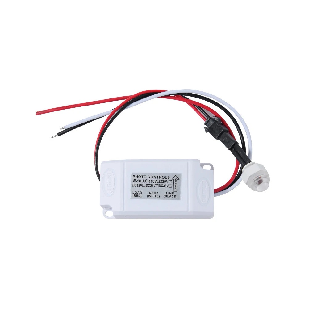 DC12V IP44 24V AC220V มินิกลางแจ้งควบคุมแสง Photo Sensor สวิทช์25A กัน ...