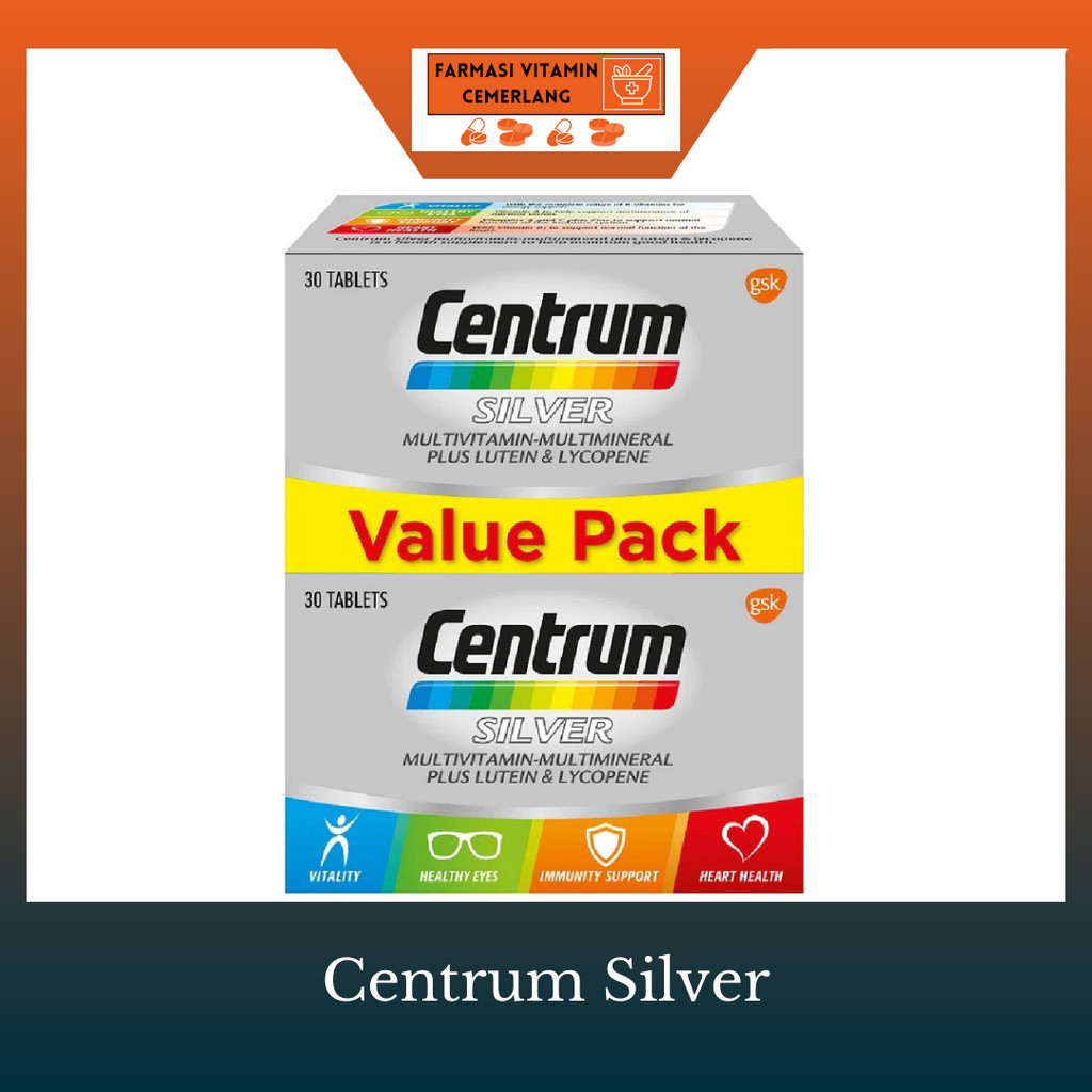 Centrum Silver 30s x 2 (EXP 12/2025) | Shopee Thailand