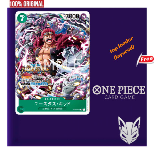 Eustass "Captain"Kid 4x การ์ด playset Parallel AA Character ST02-013 SR ฟรีตัวโหลดด้านบน optcg ...