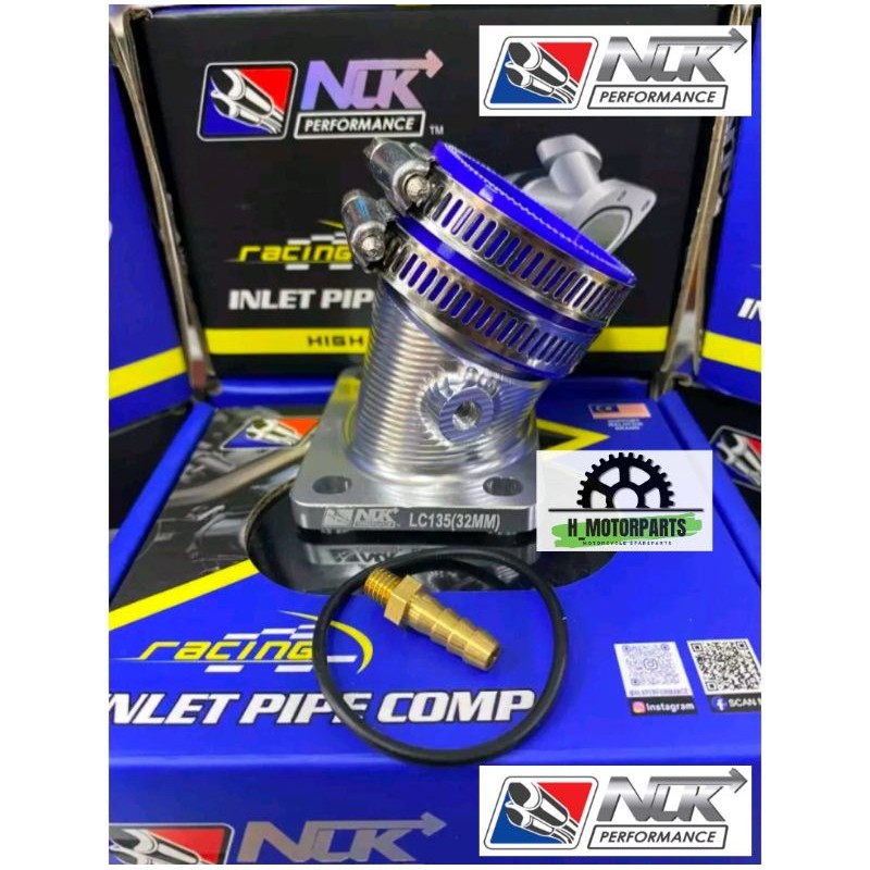 NLK PERFORMANCE RACING FULL CNC INTAKE PIPE TOBAKI LEO LC135 Y15ZR ...