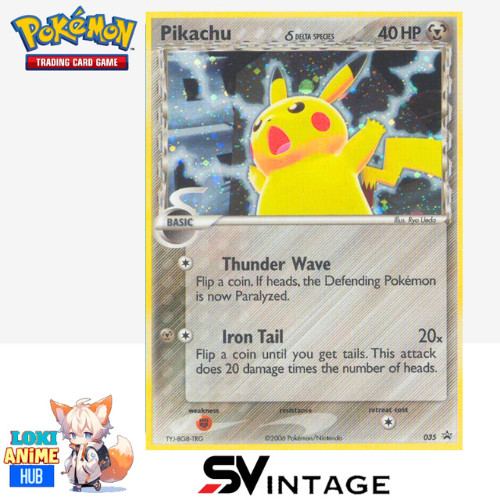 Pikachu 035/040 Gred SV vintage holo pokemon ptcg การ์ด tcg ฟรีตัวโหลดด้านบนและแขน | Shopee Thailand