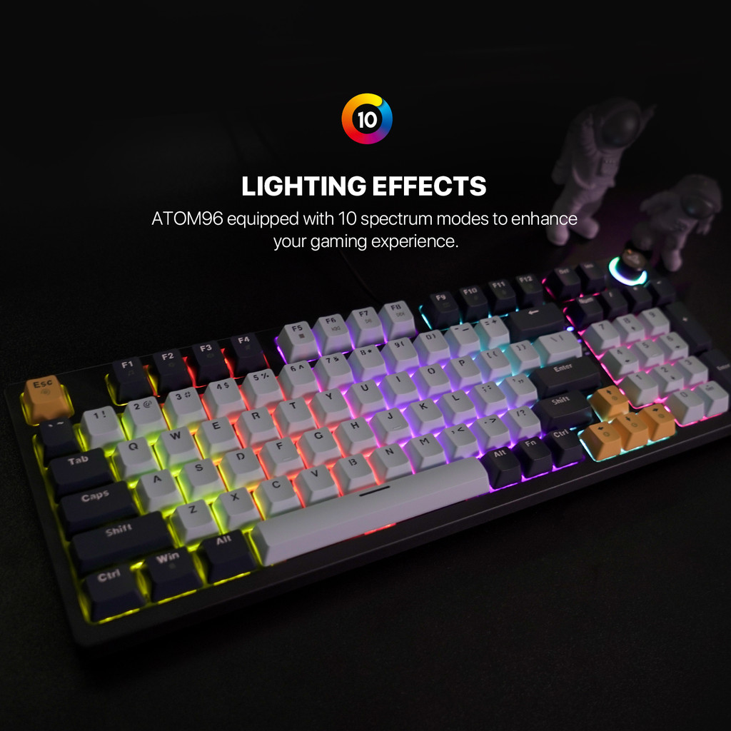 Fantech ATOM Mizu Series Gaming Mechanical Keyboard 60% 75% 95% ATOM 63 ...