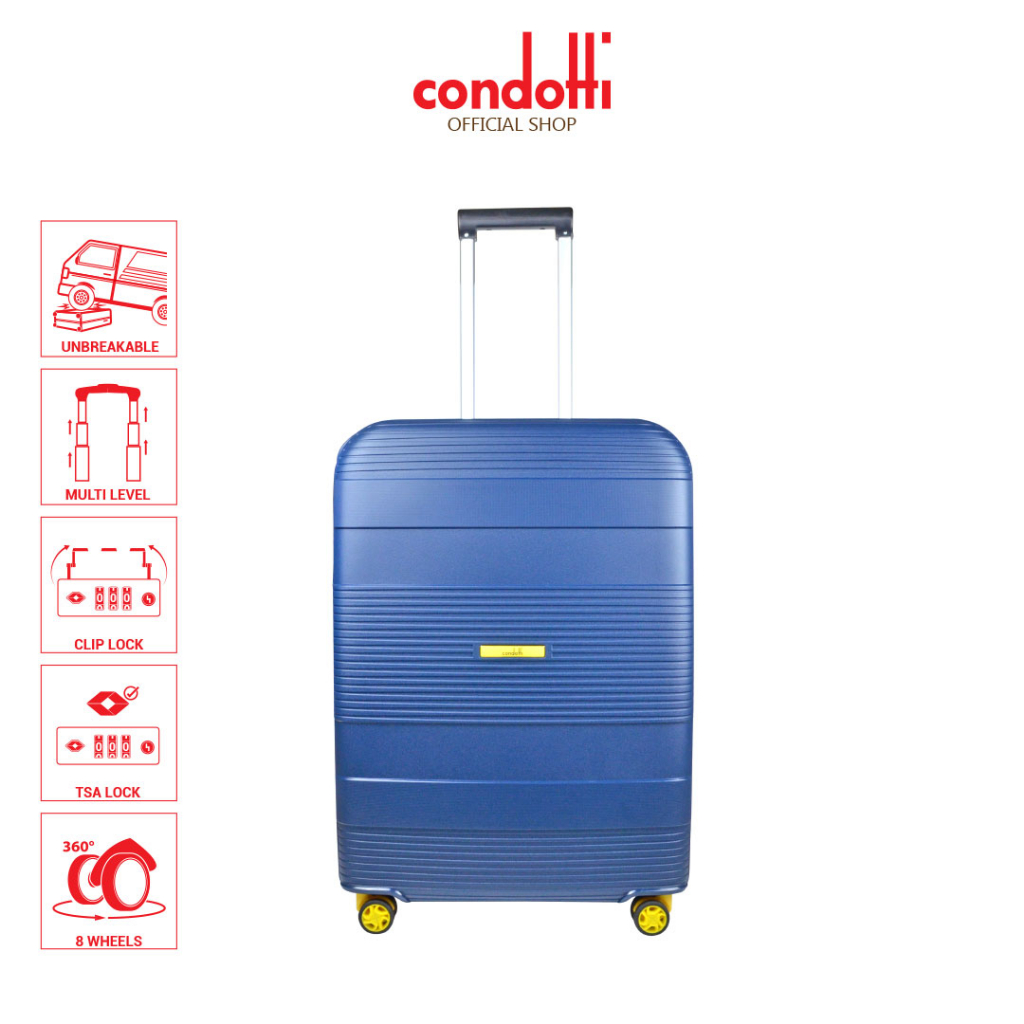 Condotti 24" Unbreakable Shell Clip Lock PP Hard Case [ C-KD/24 ...