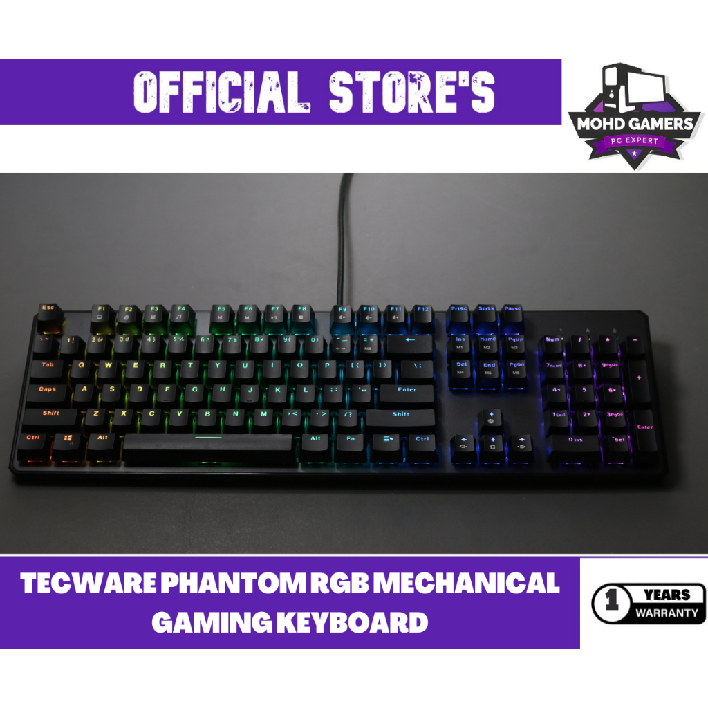 Tecware PHANTOM RGB BACKLIT คีย์บอร์ดเชิงกล | Shopee Thailand