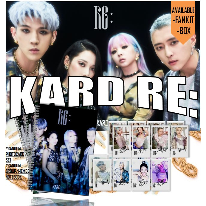 [KARD] Fankit KARD RE BM JSEPH SOMIN JIWOO PHOTOCARD NOTEBOOK KEYCHAIN SET FANKIT | Shopee Thailand