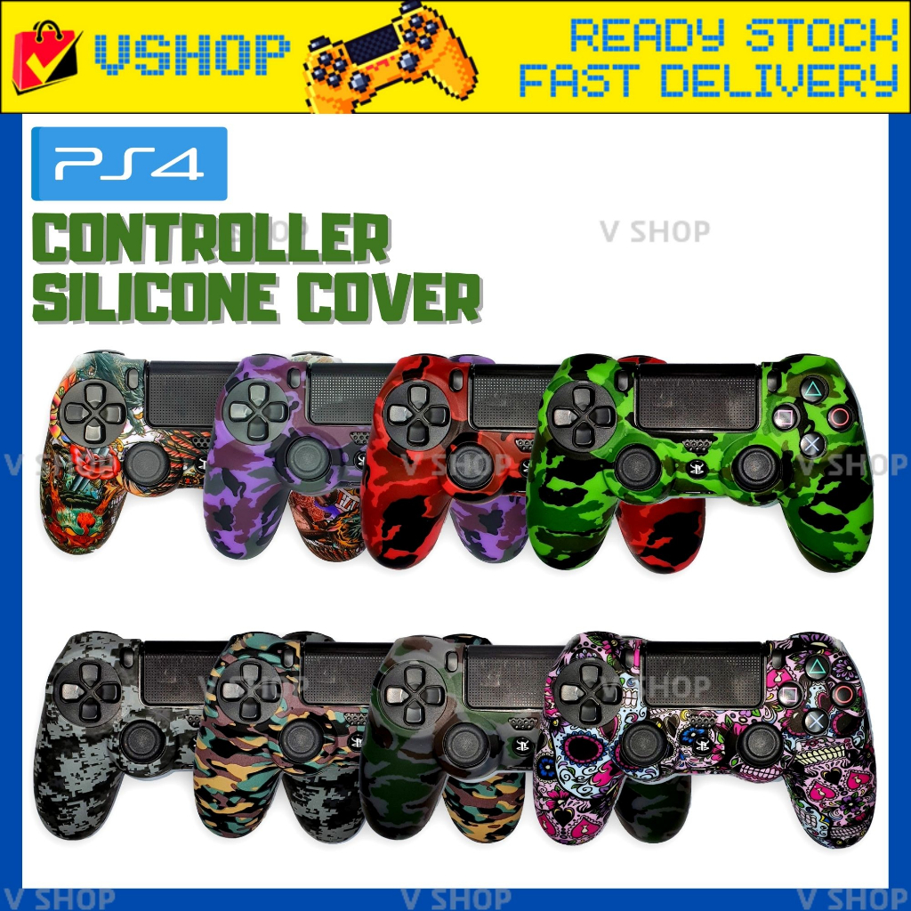 Ps4 Dual Shock 4 Controller ซิลิโคนฝาครอบคอนโทรลเลอร์ Protector ...