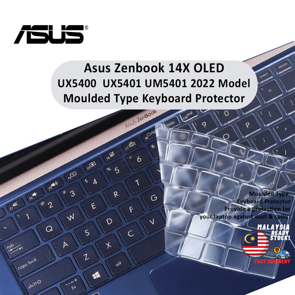 ตัวป้องกันแป้นพิมพ์สําหรับ ASUS Zenbook 14X OLED UX5400 UX5401 UM5401 ...