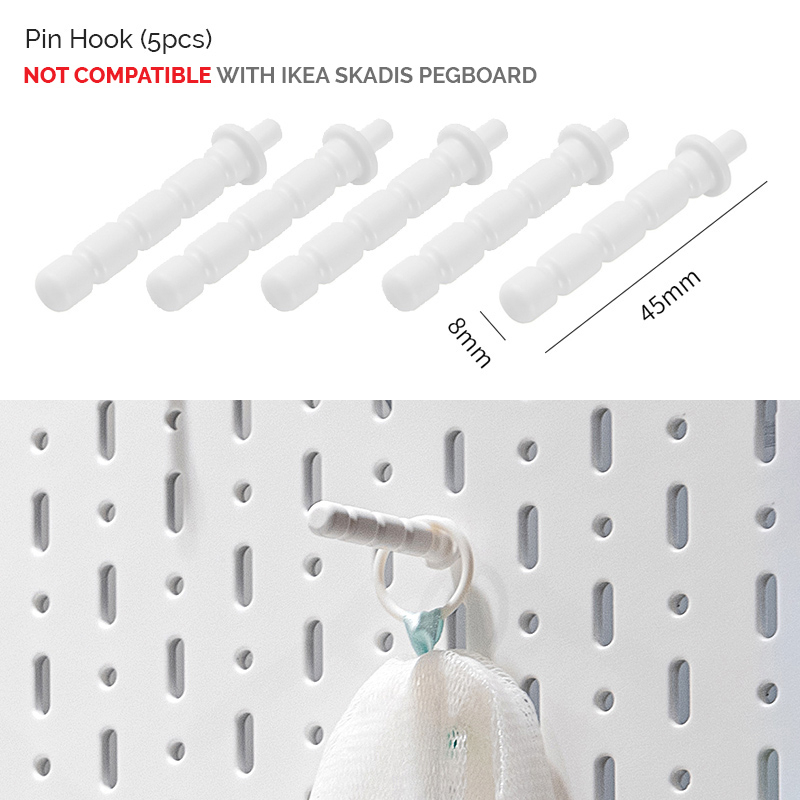 Zeni Pegboard Organizer PRO ที่วางโทรศัพท์และชั้นวางอุปกรณ์เสริมเข้ากันได้กับ IKEA SKACIS ...