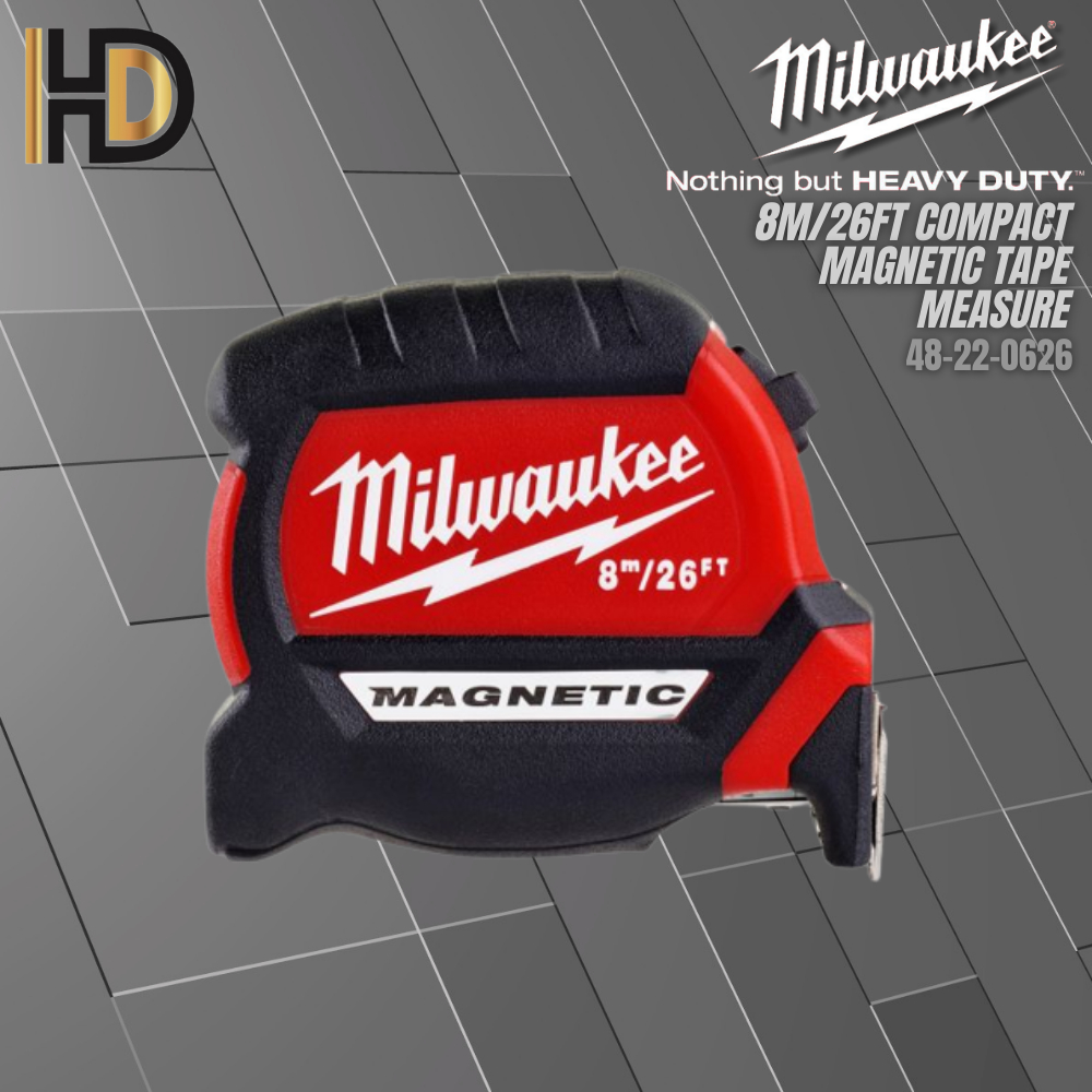 Milwaukee เทปวัดแม่เหล็ก 8 เมตร 26 ฟุต 48-22-0626 | Shopee Thailand