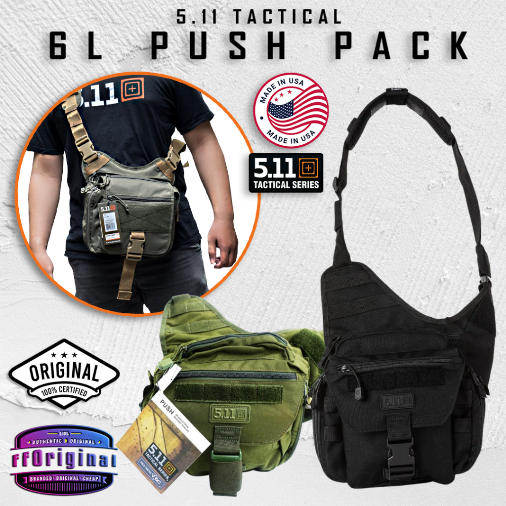 5.Ii TACTICAL Heavy Duty 6L Push Pack กระเป๋าคาดเอวทหารกองทัพกันน้ําส ...