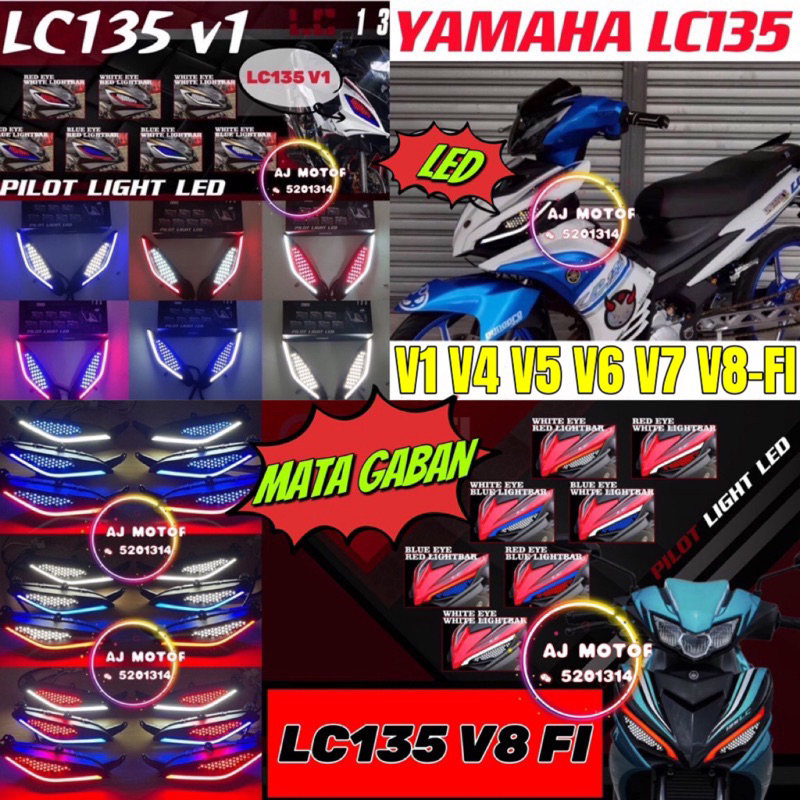 [PNP] Yamaha LC135 V1 V4 V5 V6 V7 V8 V9 FI LED PILOT LIGHT MATA GABAN & SWITCH ON OFF HAZARD ...
