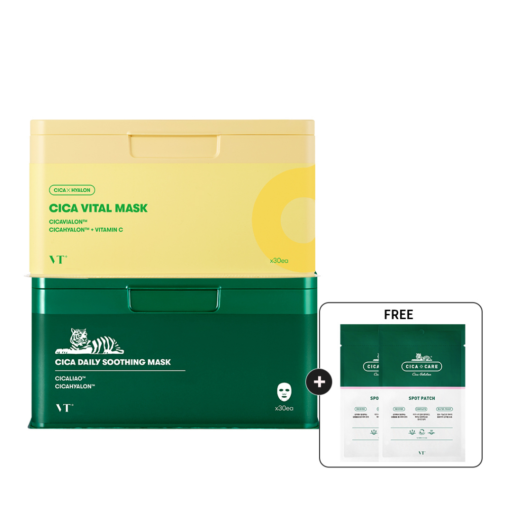 [VTCOSMETICS] Cica Daily Soothing mask 30ea / Sheet mask / Acne care ...