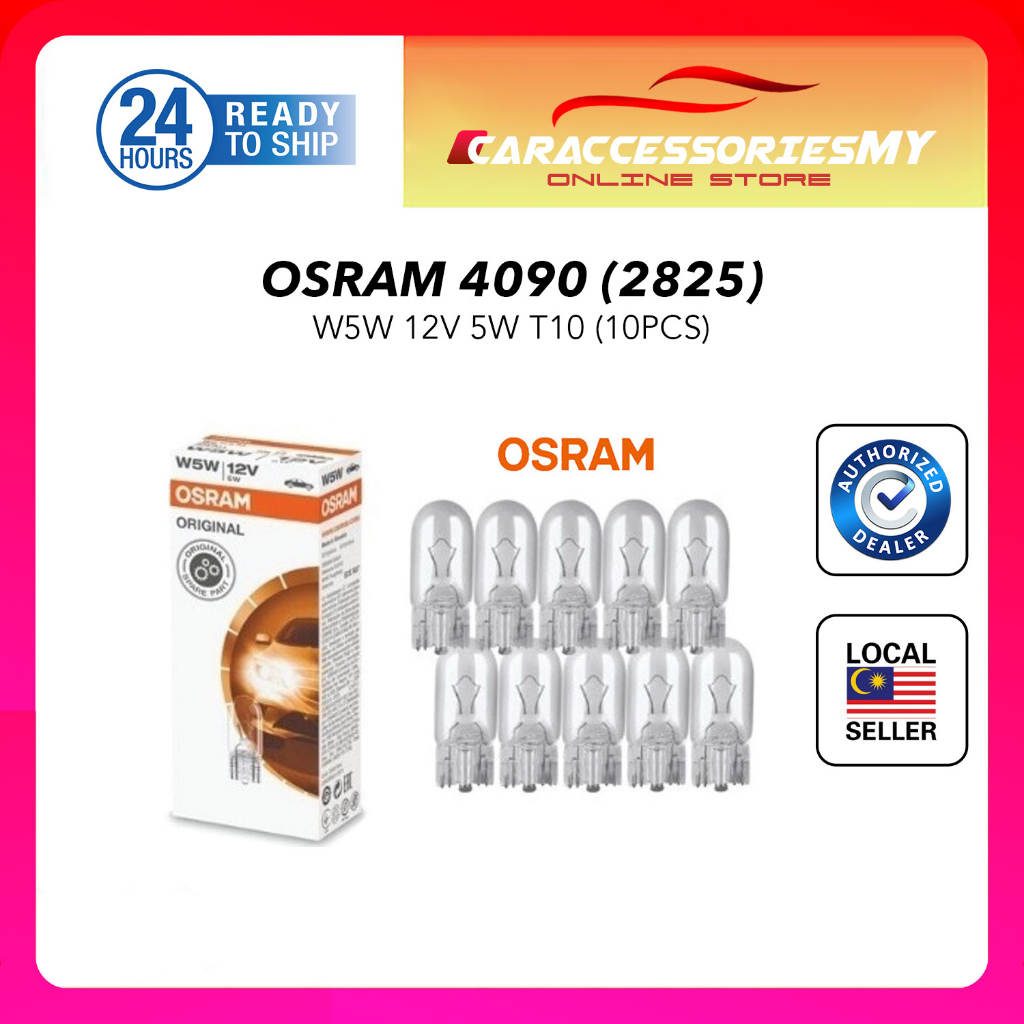 Osram 2825 W5W 12V 5W W2.1X9.5d T10 (4090) หลอดไฟหน้ารถยนต์ - หลอดไฟ ...