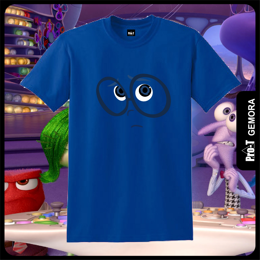 Inside Out Pixar -SADNESS เสื้อยืดครอบครัวตัวละครการ์ตูน (เด็ก - 6XL ...