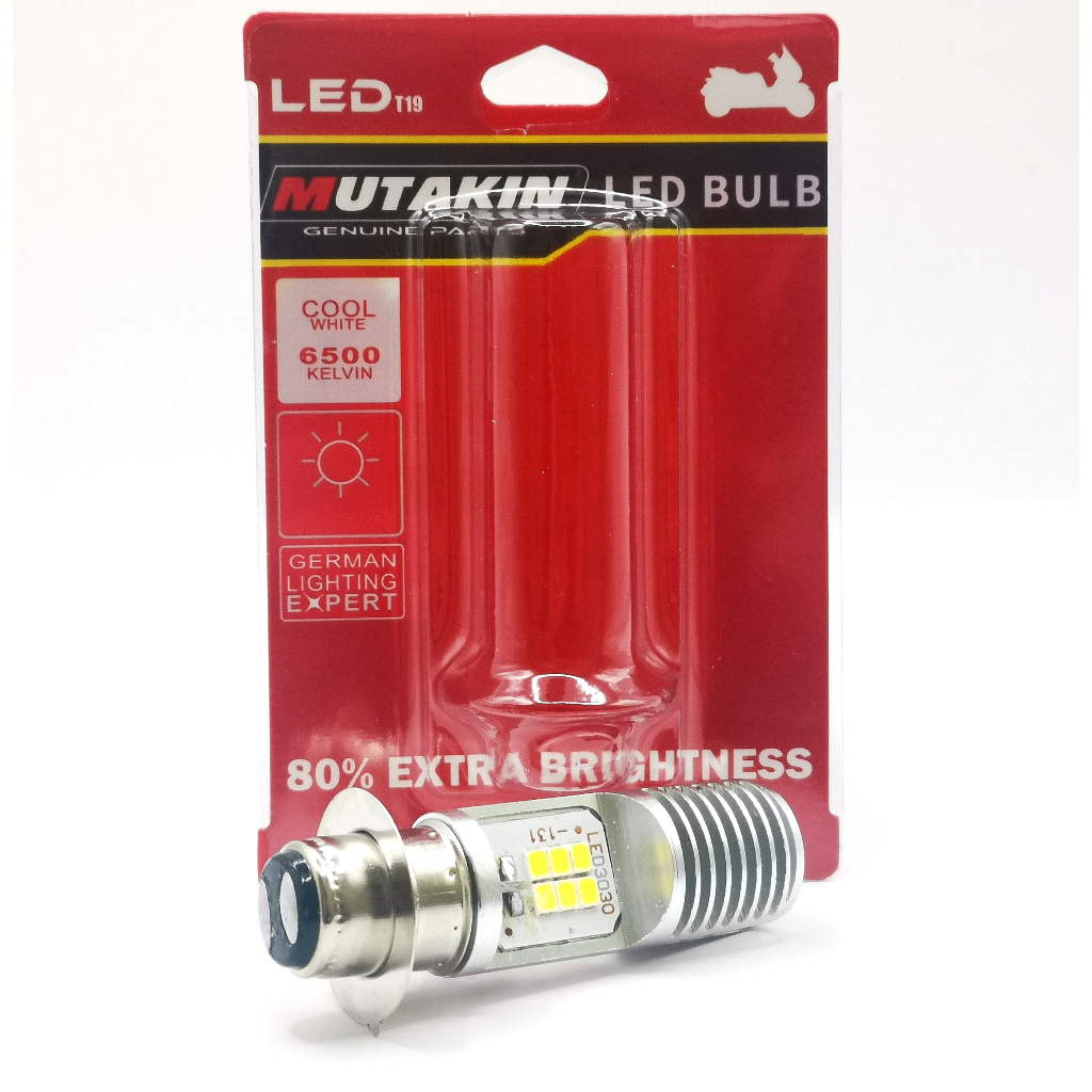 หลอดไฟหน้ารถจักรยานยนต์ MUTAKIN T19 LED | Shopee Thailand