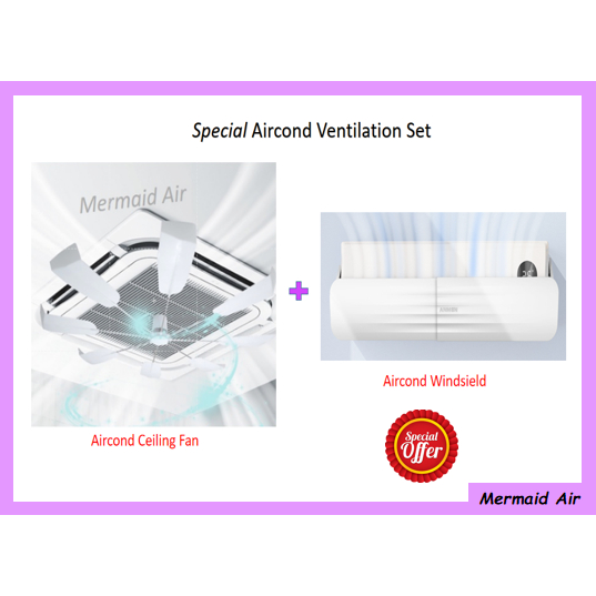 ชุดระบายอากาศ Aircond // CASSETTE CENTRAL Aircond GUIDE FAN + กระจกบัง ...
