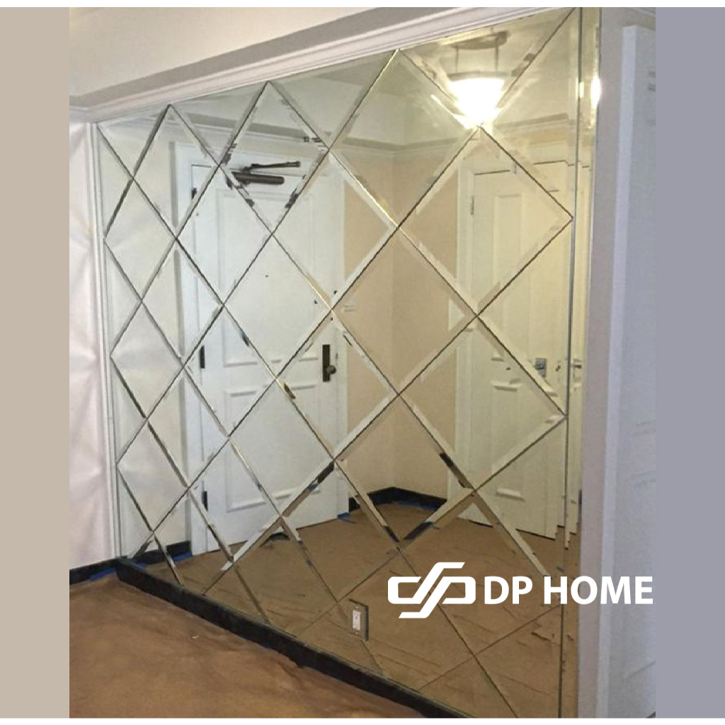 Self Adhensive Diamond Mirror Bevel Mirror Deco Wall Mirror Cermin ...