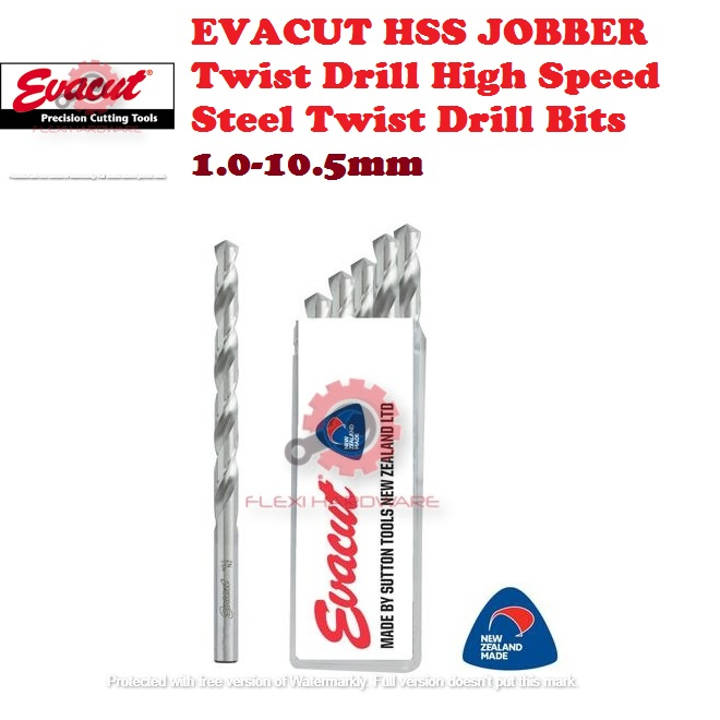 Evacut / SUTTON 1.0-10.5 มม.HSS JOBBER Twist Drill ดอกสว่านบิดเหล็กความเร็วสูง | Shopee Thailand