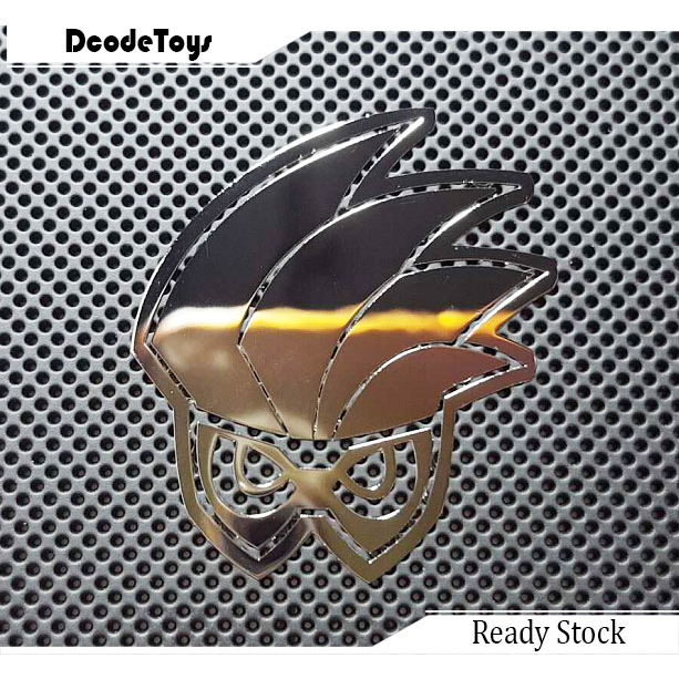 สติ๊กเกอร์โลหะสีเงิน Kamen Rider Logo Icon "KZ" Kabuto Kiva KRC Kuuga ...