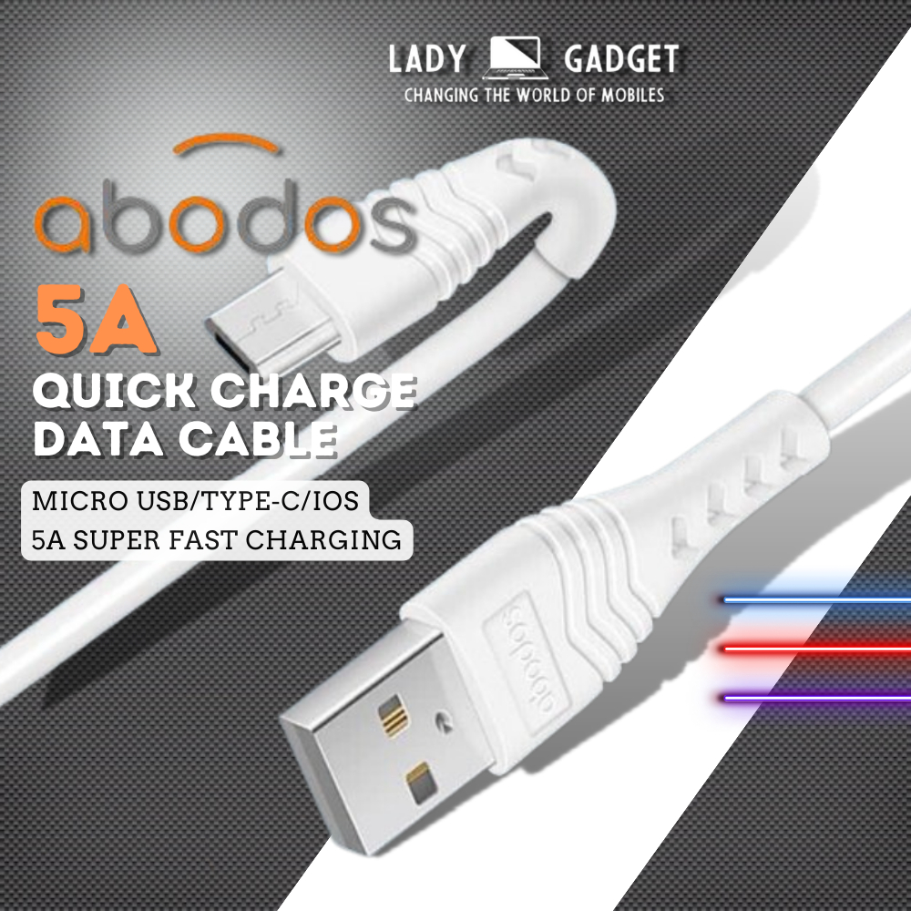 Abodos 5A สายชาร์จเร็ว USB 5A Micro/ Type-C SPEED SERIES 1 เมตร Micro ...
