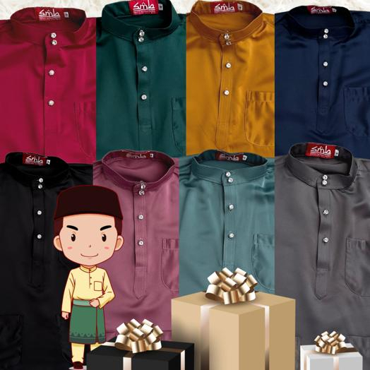 (ขนาด 12 ถึงขนาด 14) Baju Melayu Budak Sepasang Raya | Shopee Thailand