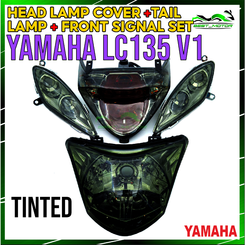 Yamaha Lc135 V1 ไฟหน้า + สัญญาณหน้าควัน + X1R ไฟท้ายควัน 3in1 Combo Set ...