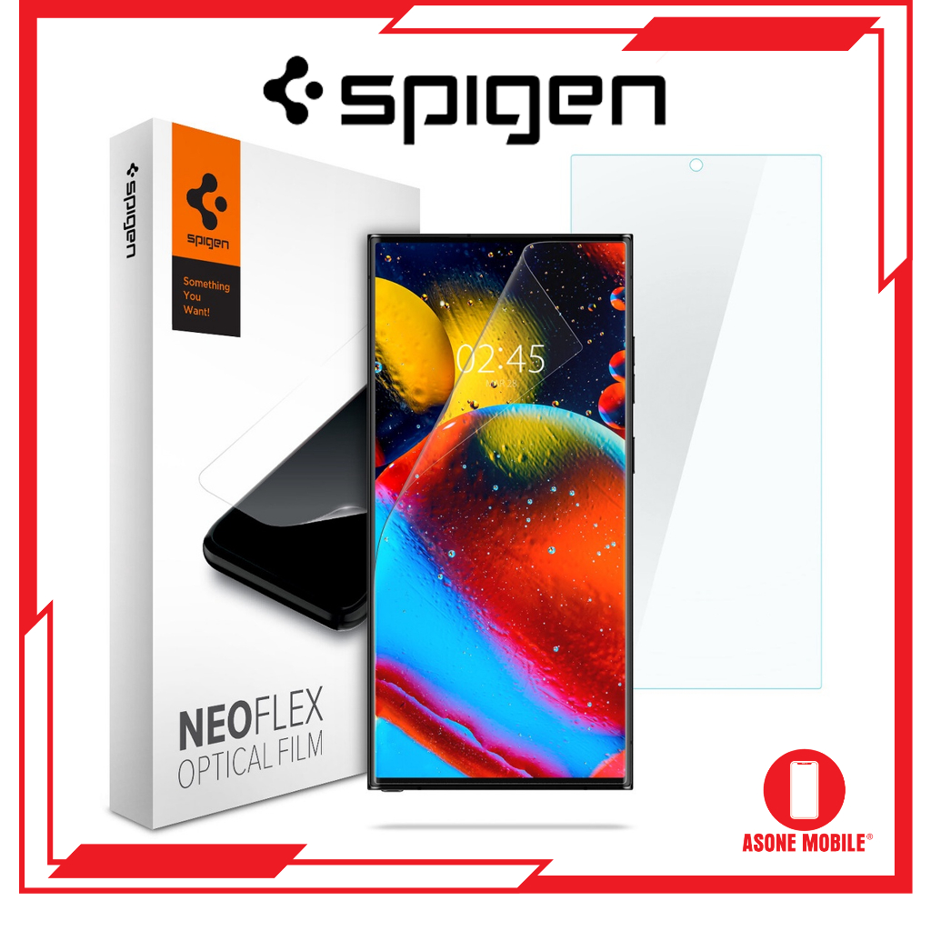 Spigen ฟิล์มกันรอยหน้าจอ ขอบโค้ง ยืดหยุ่น สําหรับ Galaxy S23 Ultra Edge ...