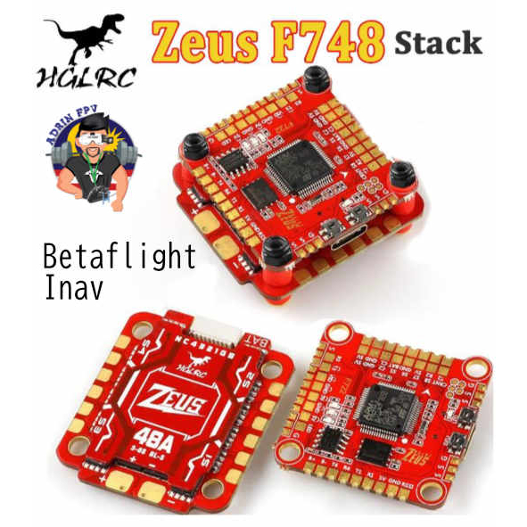 HGLRC Zeus F748 V2 STACK FPV Racing Drone 3-6S F722 Flight Controller ...