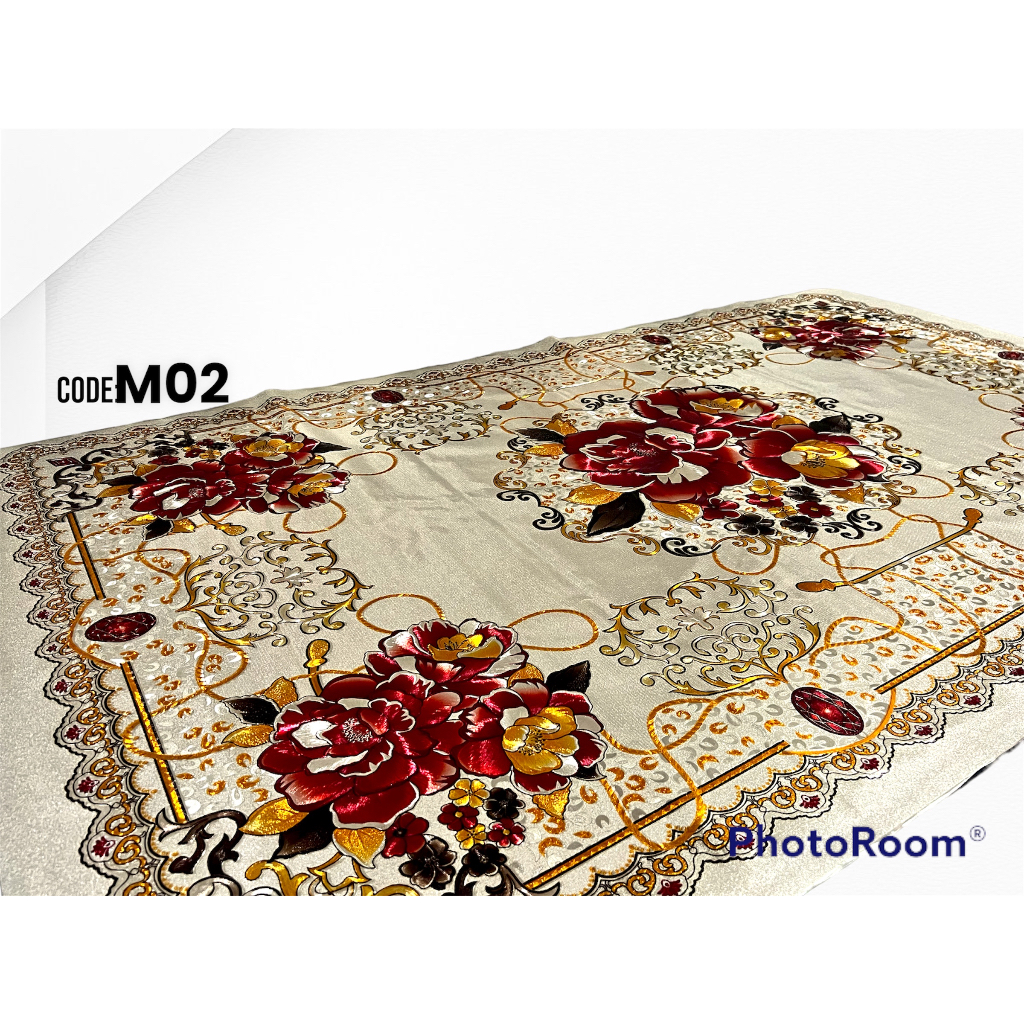 Alas meja design Bunga ผ้าปูโต๊ะ โซฟา อลาสเมจา | Shopee Thailand