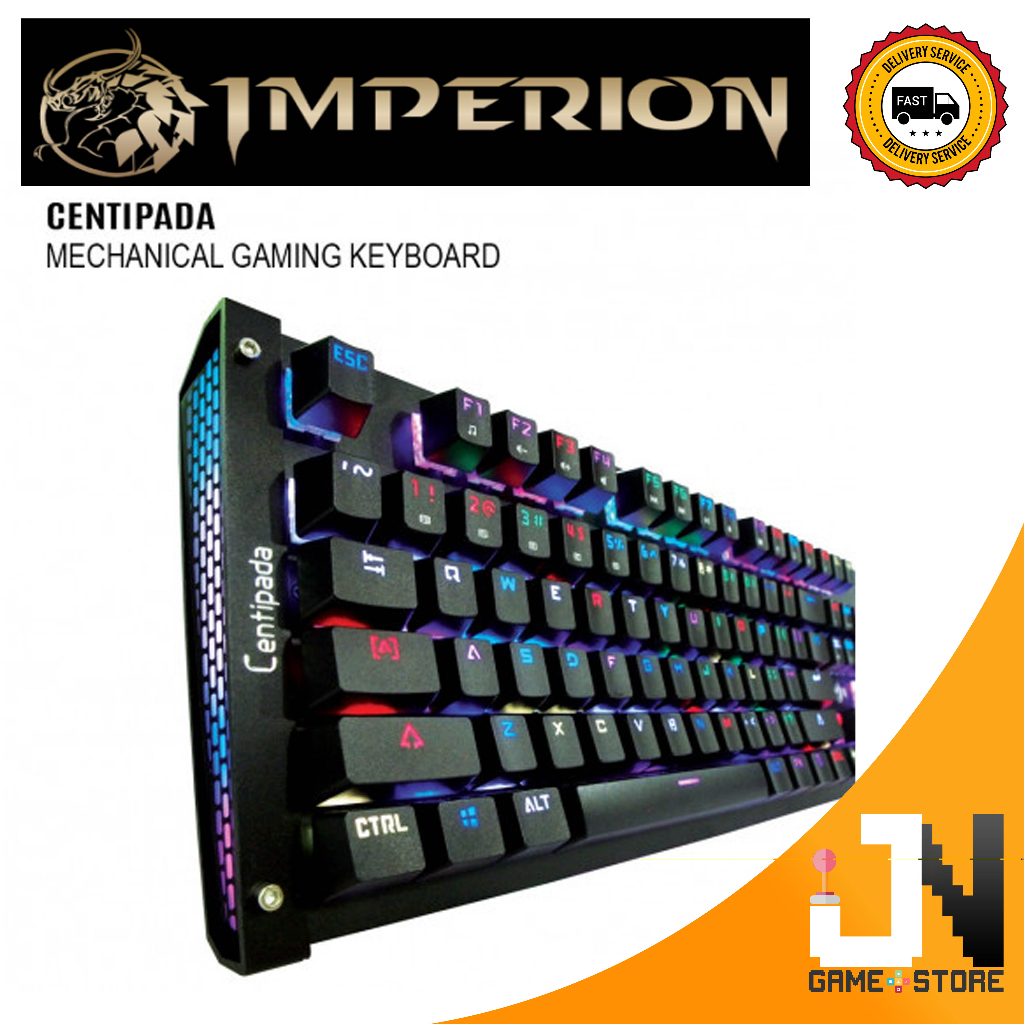 Imperion CENTIPADA คีย์บอร์ดเกมกล 104 คีย์ [KG-C10R](Kailh LH Blue ...