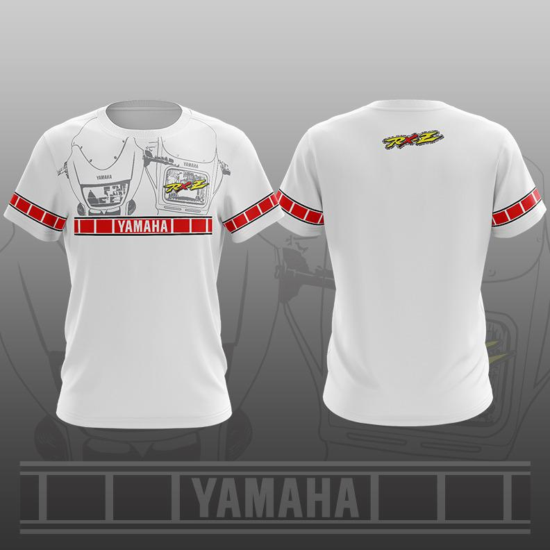 เสื้อยืด ผ้าฝ้าย 100% พิมพ์ลาย Motorsport Baju Classic YAMAHA RXZ ...