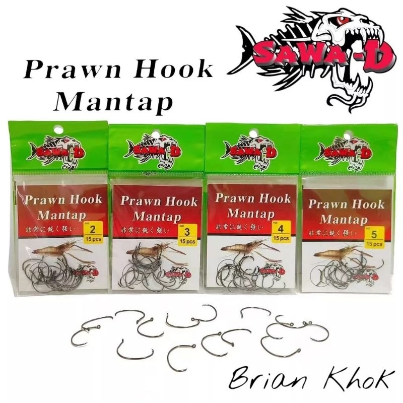 Sawa-d PRAWN HOOK ตะขอเกี่ยวกุ้งตาย แข็งแรง | Shopee Thailand