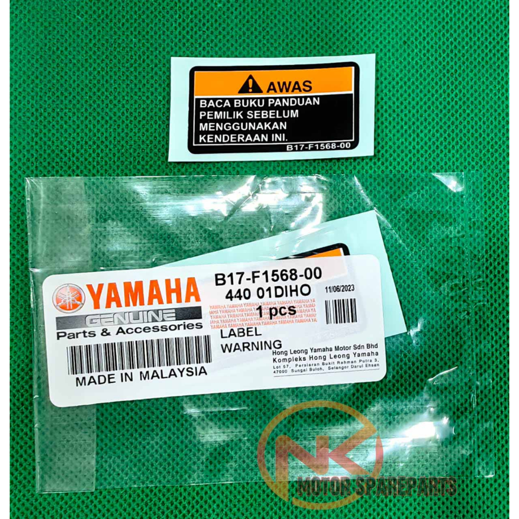 Y16/lc Fi V8/Y15 V1/Y15 V2 สติกเกอร์ วัดความเอียง / คําเตือนฉลาก Yamaha ...