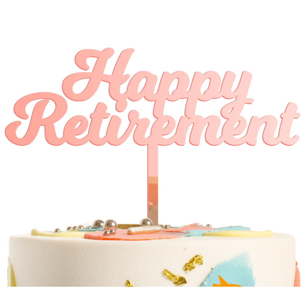 ป้ายแบนเนอร์ Happy Retirement สําหรับตกแต่งเค้ก ปาร์ตี้ | Shopee Thailand