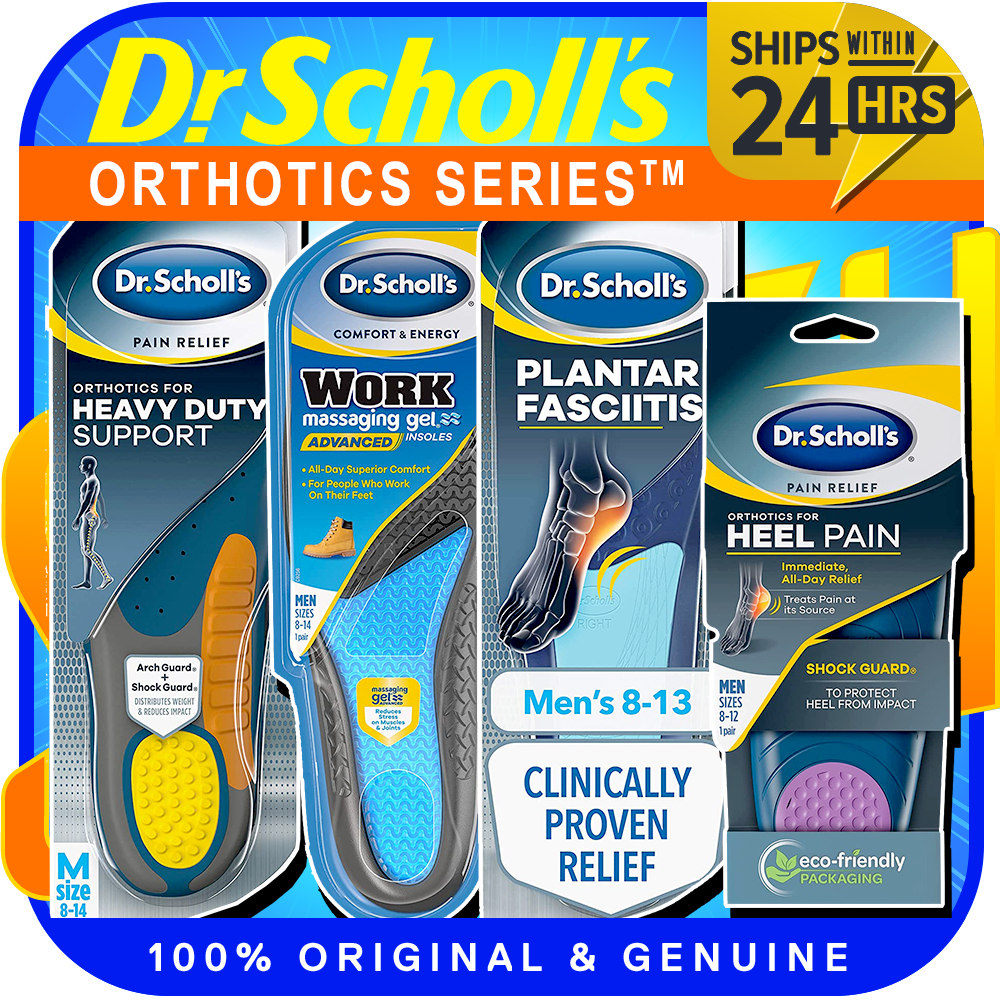 Dr Scholls Insoles Heavy Duty Plantar Fasciitis ส้นเข่า Arch Back Tri ...