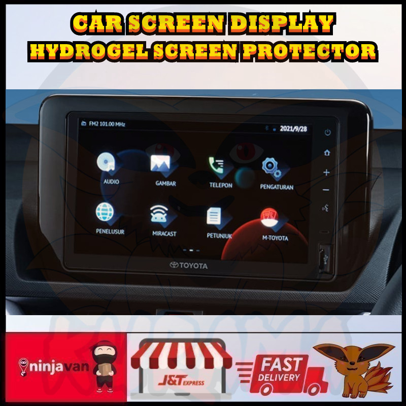 Toyota Veloz 2024 2023 Head Unit Navigation Hydrogel Screen Protector ...