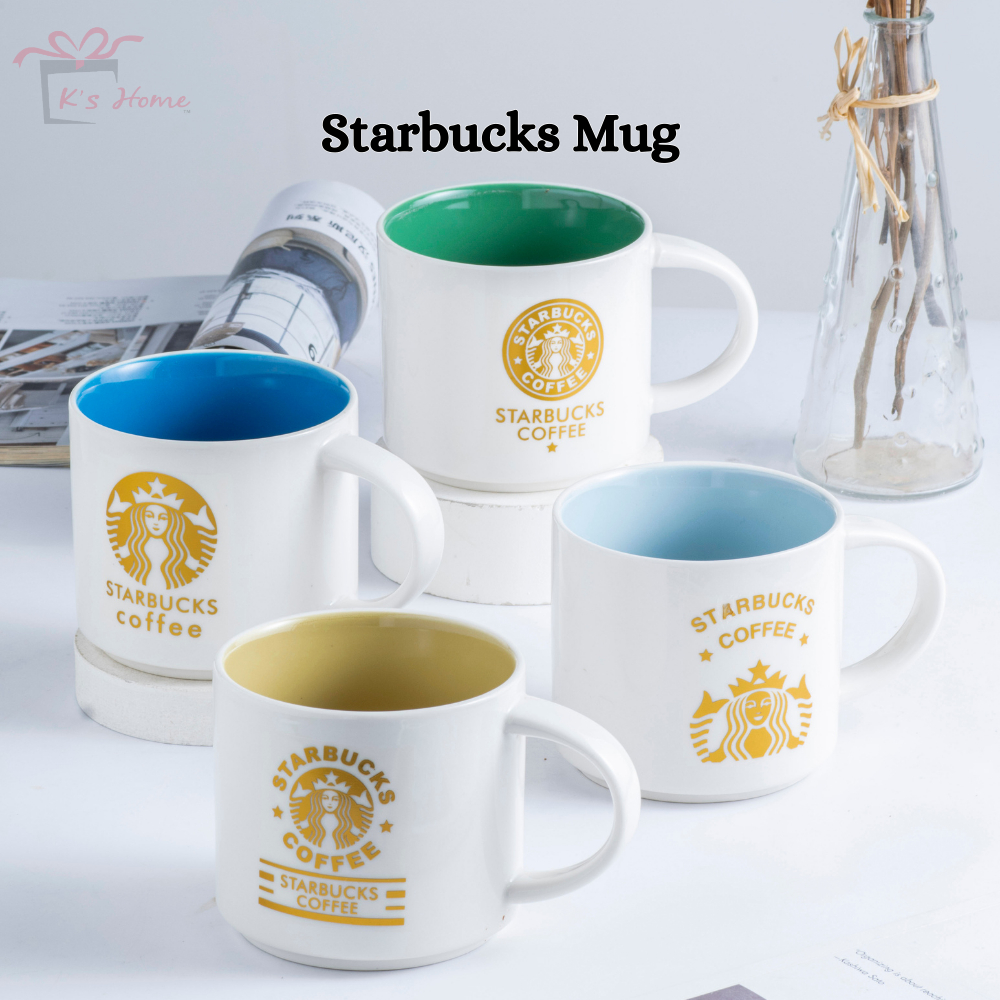 Starbucks แก้วกาแฟเซรามิค ลาย Cawan Besar ขนาดใหญ่ 400 มล. สามารถปรับ ...