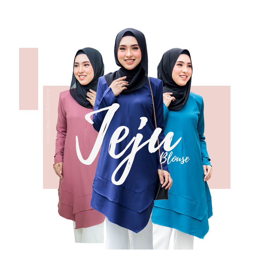 เสื้อเบลาส์ BLOUSE LABUH MUSLIMAH พรีเมี่ยม | Shopee Thailand