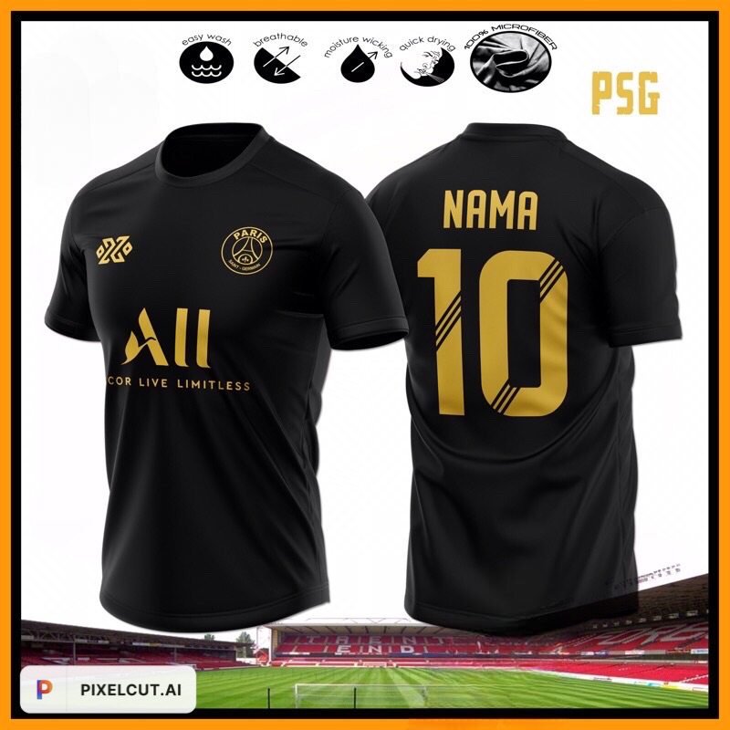 เสื้อกีฬาแขนสั้น ลายทีม psg jersey psg limited edition 2021 | Shopee ...