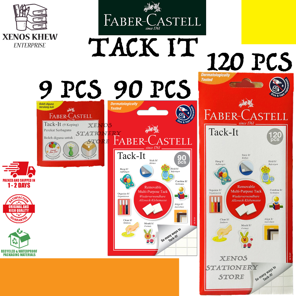 FABER CASTELL Faber TRACK IT / FABER-CASTELL TACK IT [ ( 9PCS/6G ...