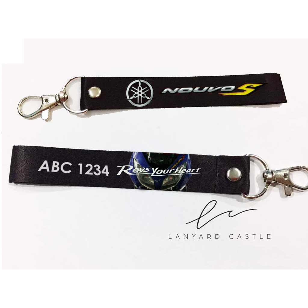 Yamaha NOUVO S & NOUVO LC CUSTOM PLATE NO./NAME Keychain พวงกุญแจ no ...