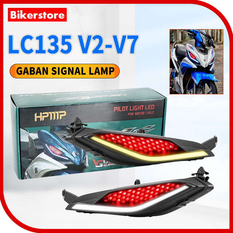 Hpmp LC135 V2-V7 Mata Gaban ไฟหน้า LED นักบิน ไฟสัญญาณ Gaban ไฟหน้า โคมไฟ LC 135 V2 V3 V4 V5 V6 ...